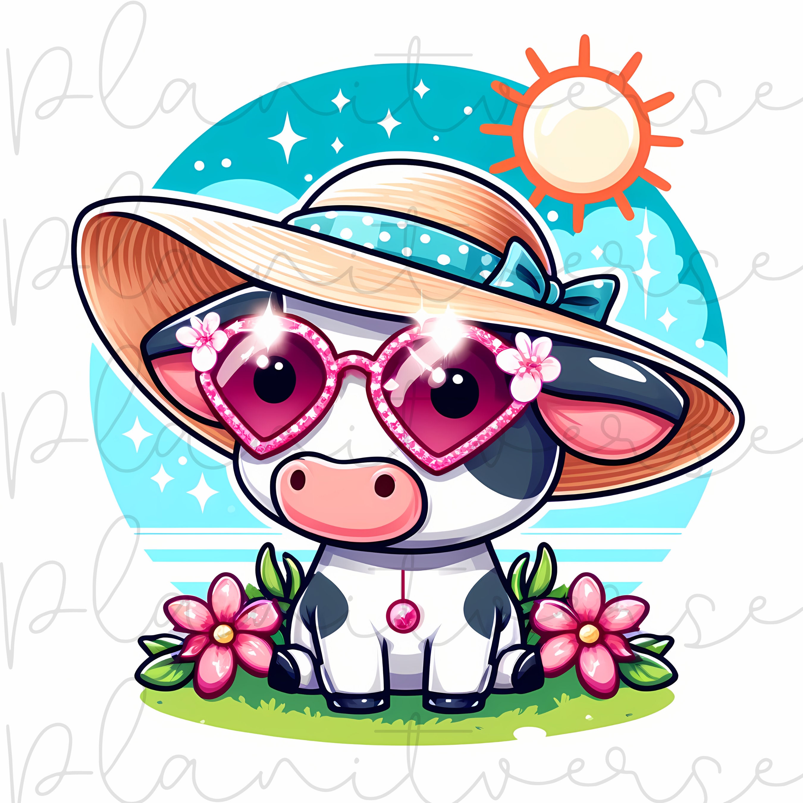 Chibi Spring Cow PNG, Hello Spring PNG Designs, Spring Clipart, Spring ...