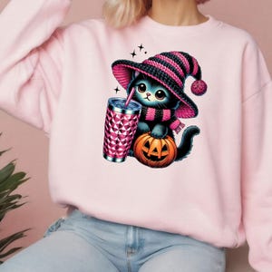 Cat Witch PNG, Halloween PNG, Witchy Cat Png, Halloween Sublimation ...