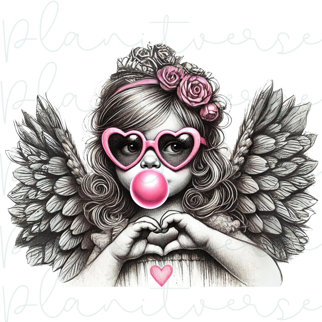 Valentine's Day PNG, Retro Cupid Png, Cupid PNG, Cupid SVG, Valentine's ...