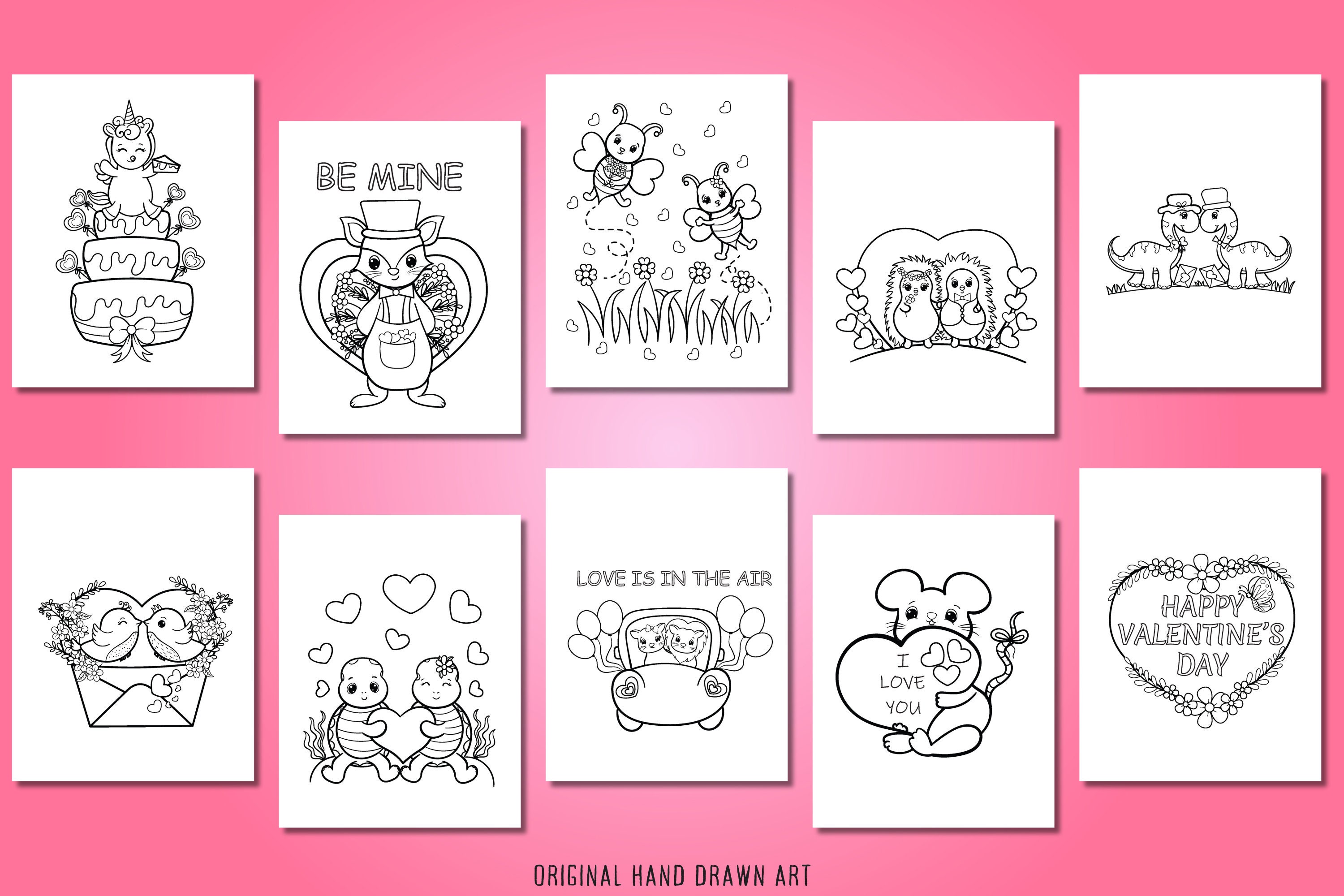 Valentine's Day Coloring Pages, Coloring Pages for Kids, Valentine's ...