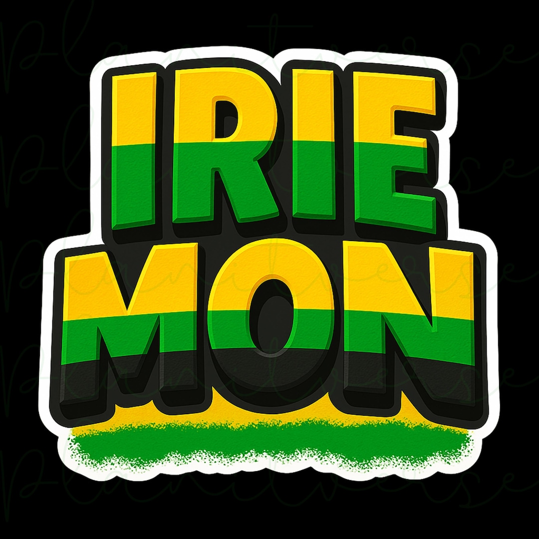 Irie Mon PNG, Jamaica, Jamaican Flag Colors, Music Bob Marley, Land of ...