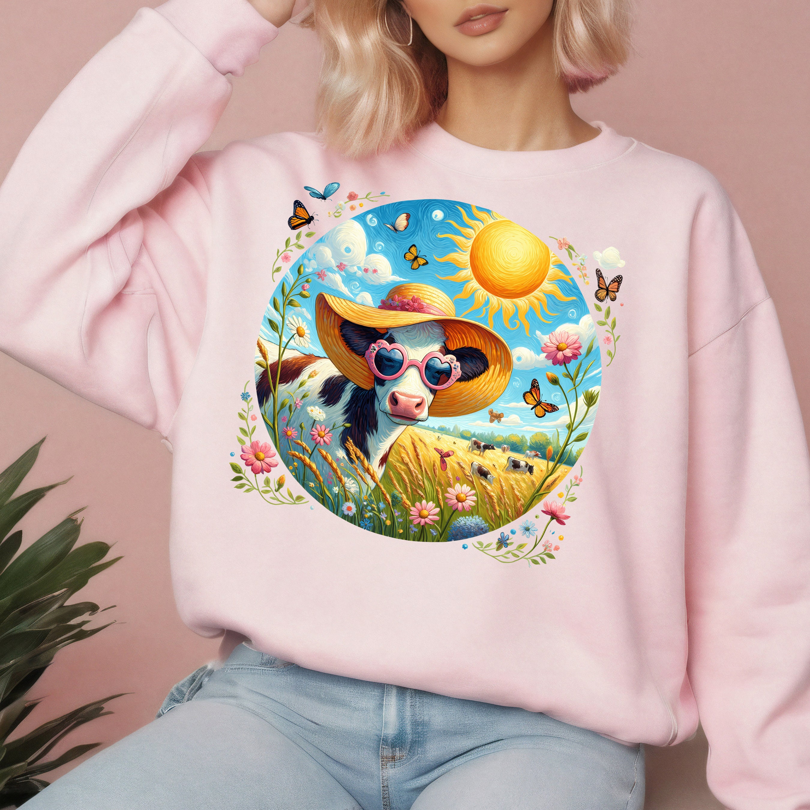 Spring Cow Png, Hello Spring PNG Designs, Spring Clipart, Spring ...