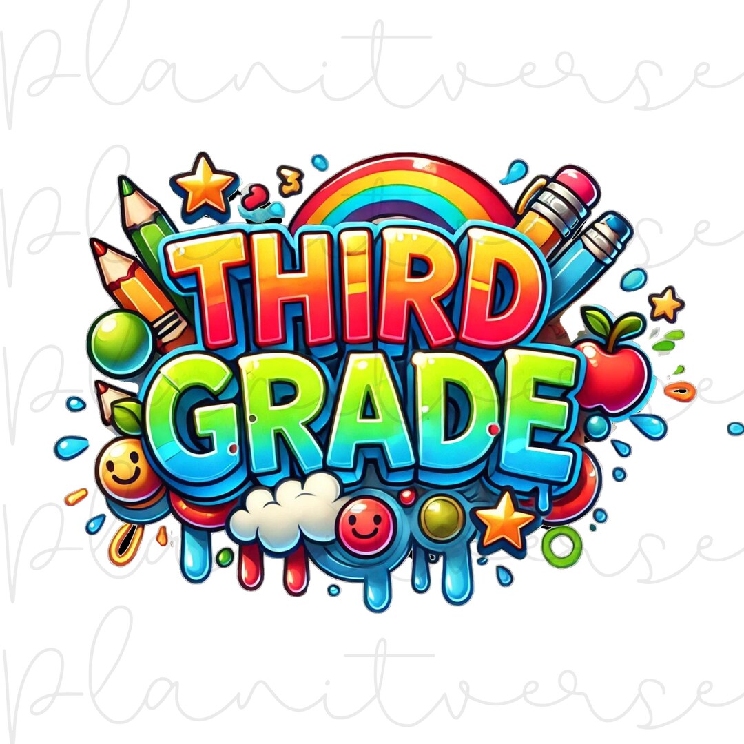Third Grade PNG, Third Grade Teacher Shirt, Back to School PNG, Teacher ...