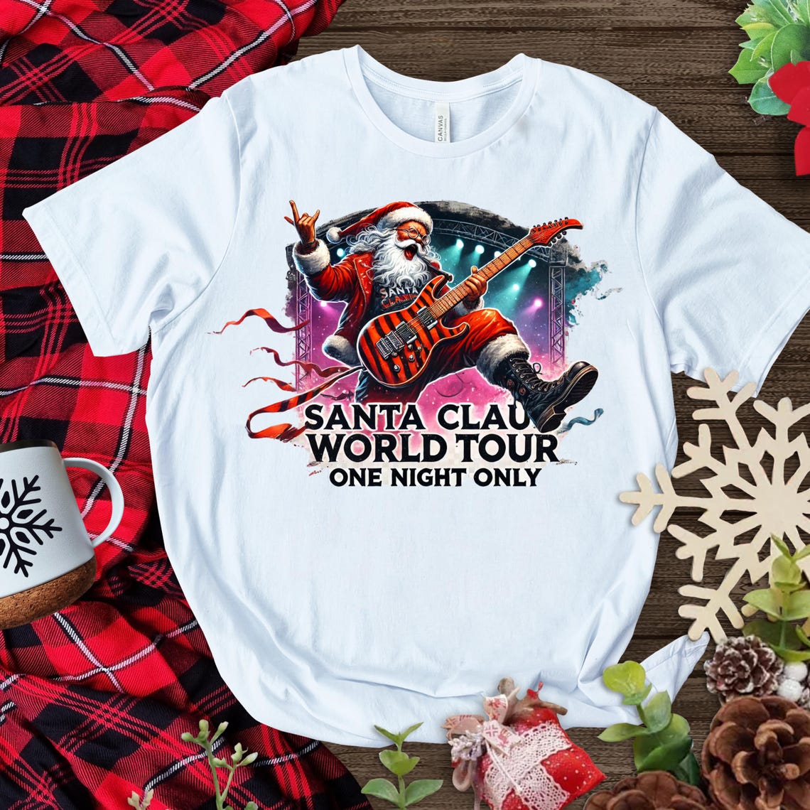 Santa Clause World Tour One Night Only PNG, Dancing Santa, Cool Santa ...