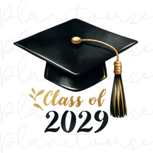 Class of 2029, Gift for Graduate, Graduation Gifts, 2029 Graduation PNG ...