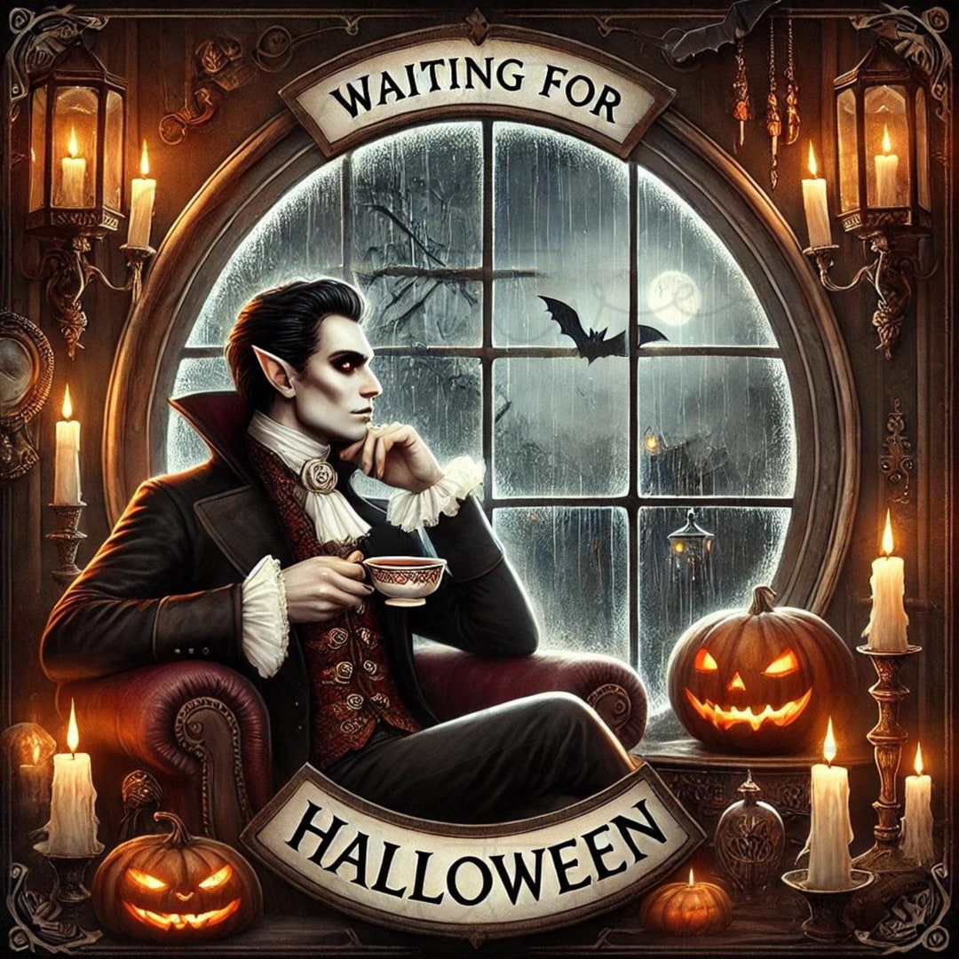 Just Waiting for Halloween PNG, Funny Halloween Png, Spooky Summer ...