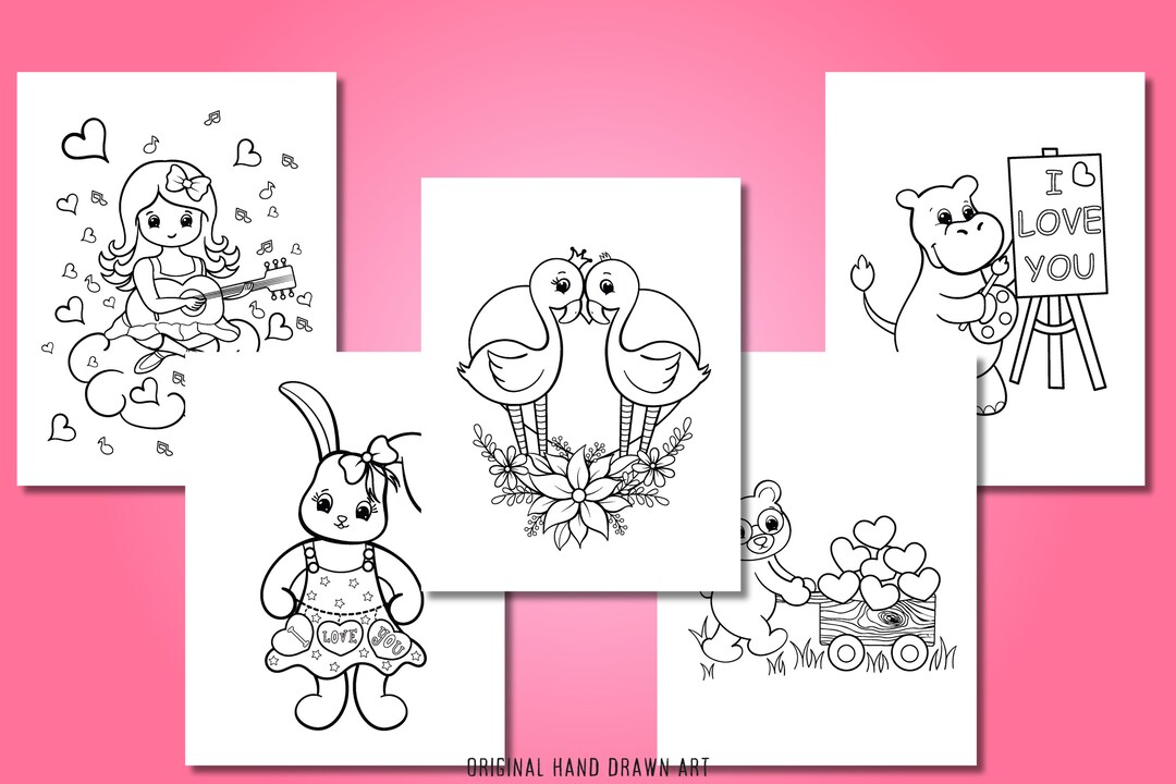 Valentine's Day Coloring Pages, Coloring Pages for Kids, Valentine's ...