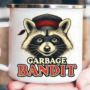 Garbage Bandit Raccoon PNG, Vintage Style Garbage Bandit Raccoon, Funny ...