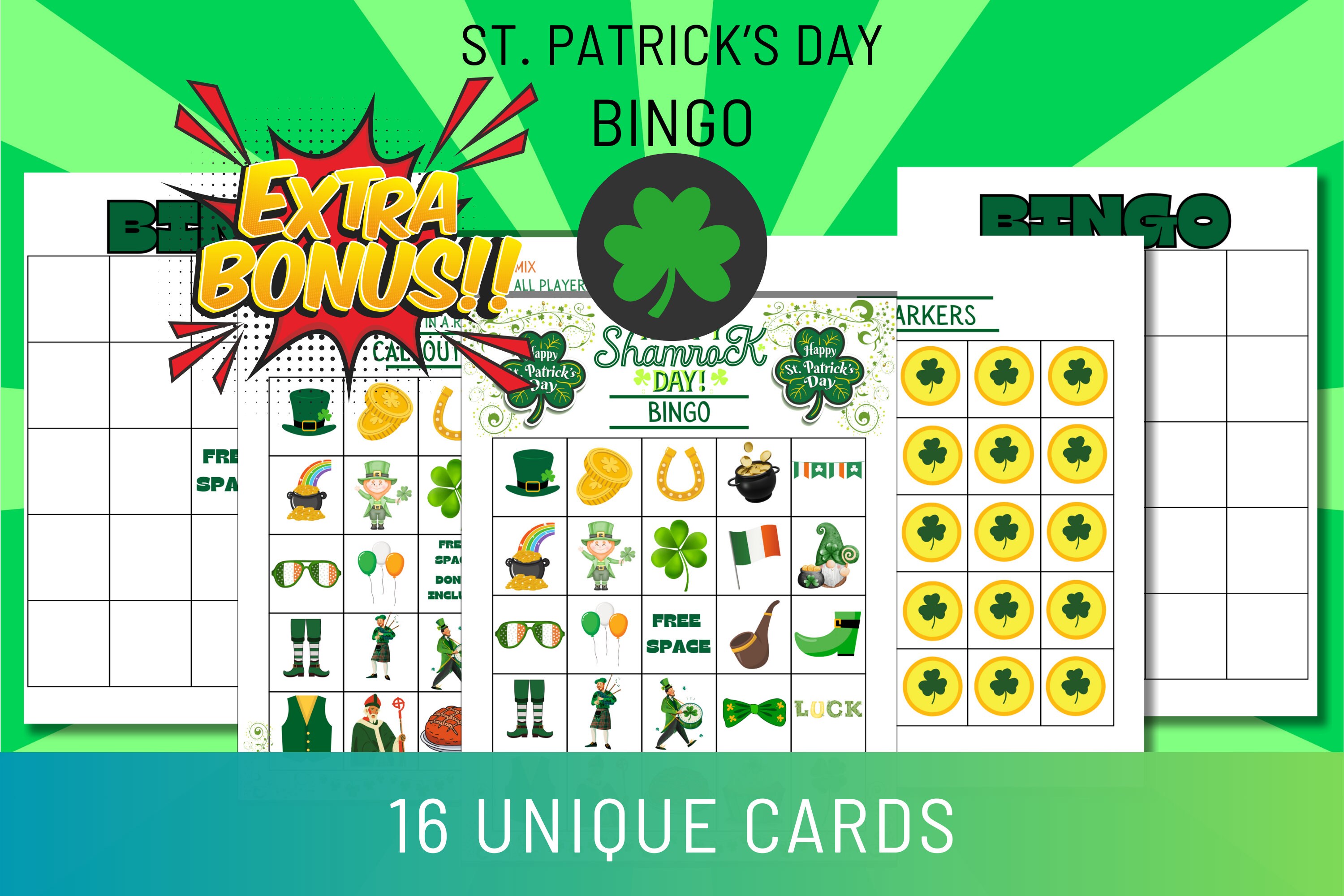 Saint Patricks Day Game for Kids, St. Patrick's Day Scavenger Hunt ...