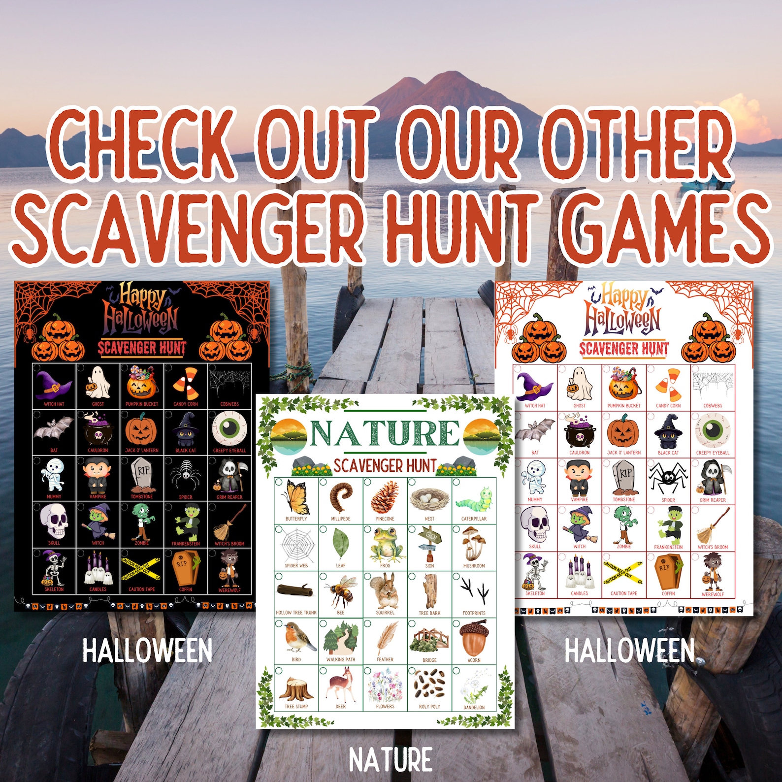 Scavenger Hunt, Lake Scavenger Hunt for Kids, Scavenger Hunt for Kids ...