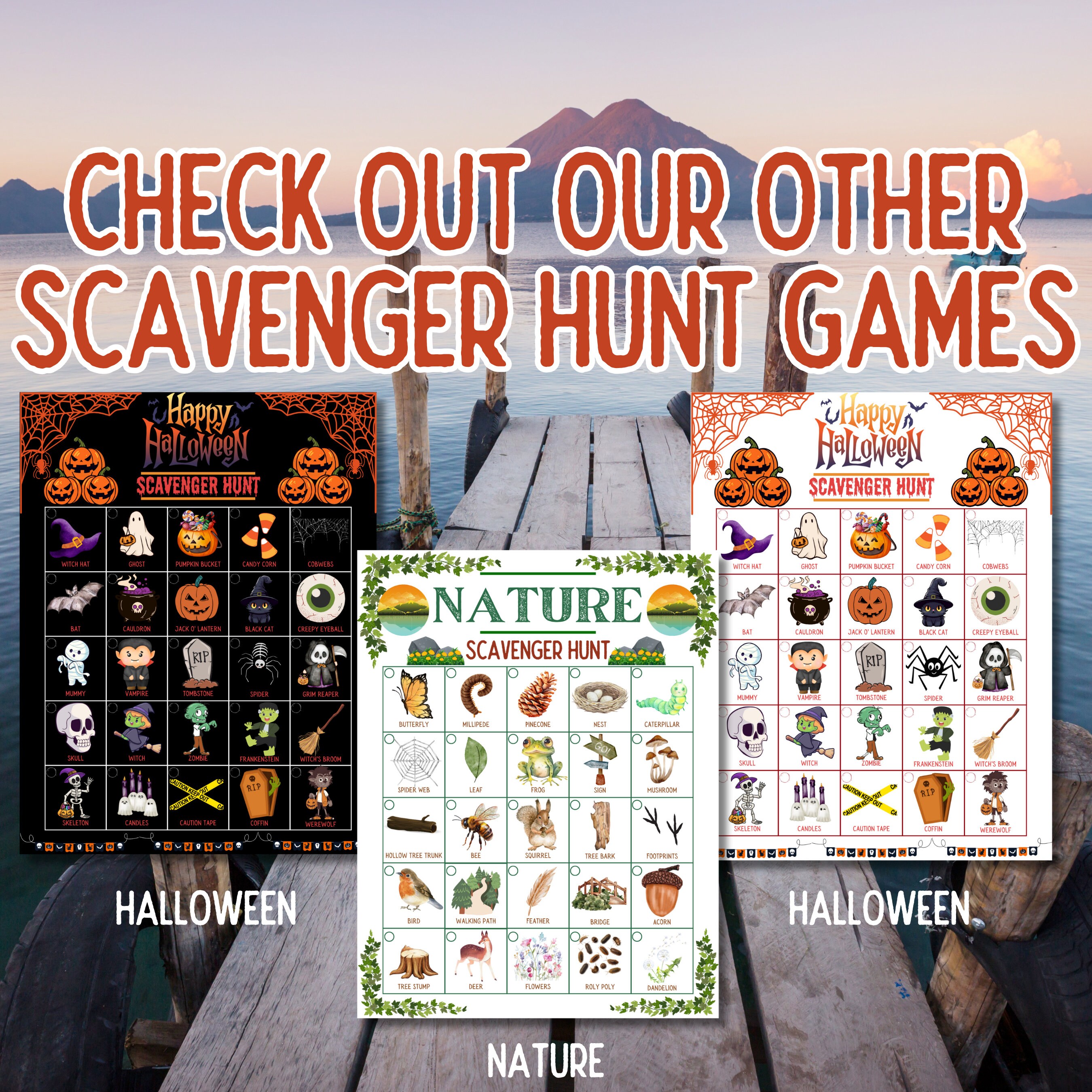 Scavenger Hunt, Lake Scavenger Hunt for Kids, Scavenger Hunt for Kids ...
