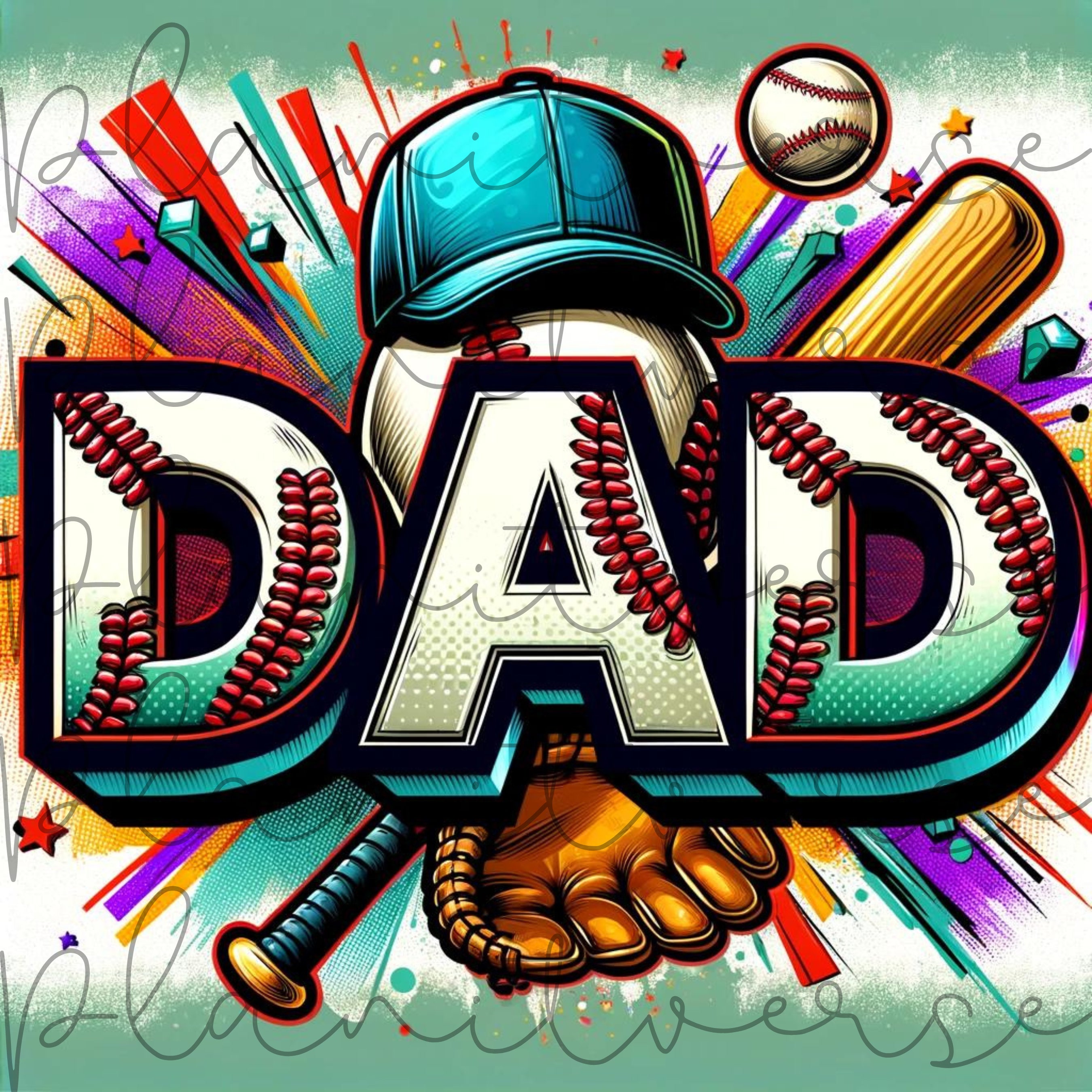 Baseball Dad, Dad PNG, Dad Gifts, Fathers Day PNG, Daddy PNG, Gift for ...