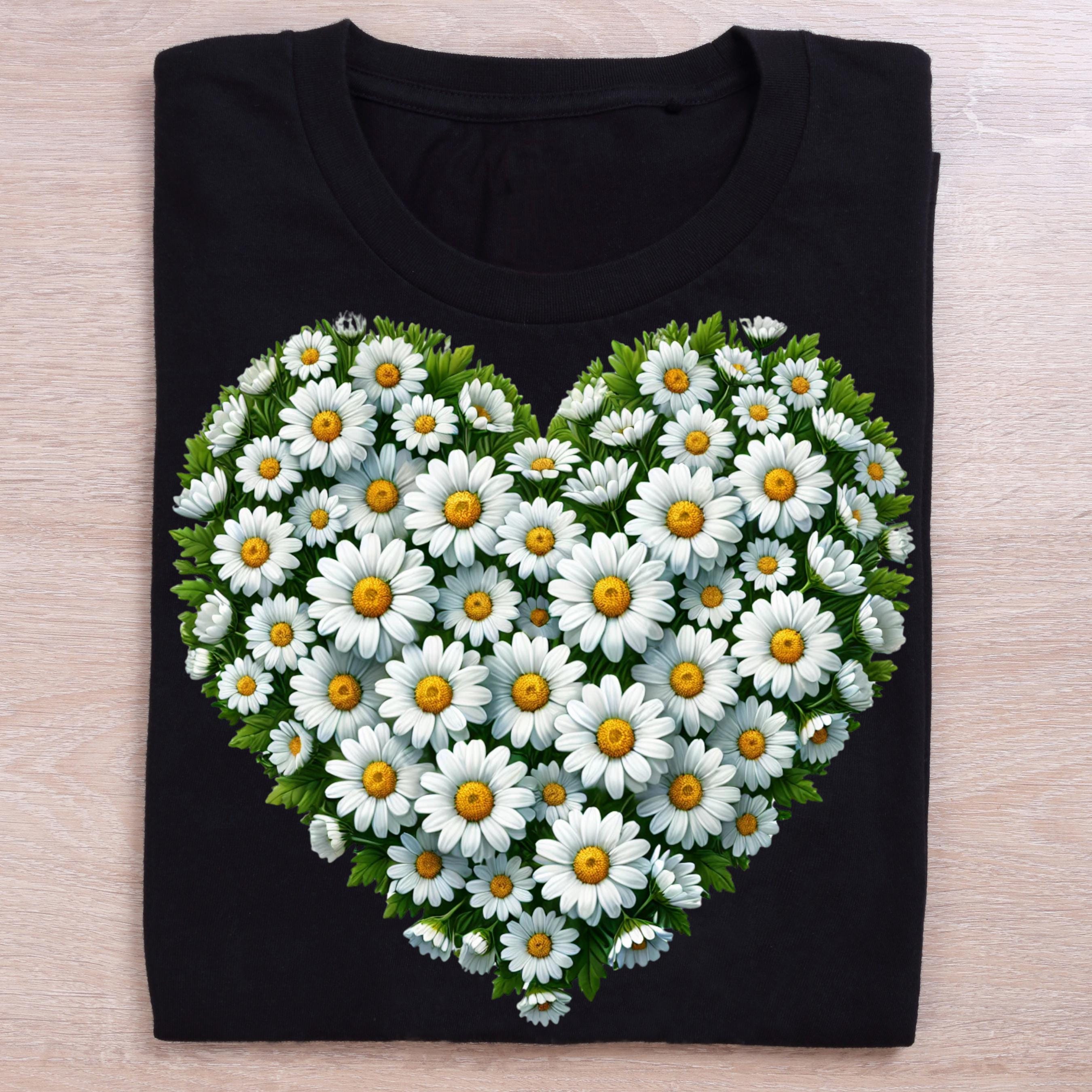 Daisy Flower PNG, Heart Shaped Daisy Bouquet Clipart, Daisy, Heart PNG ...