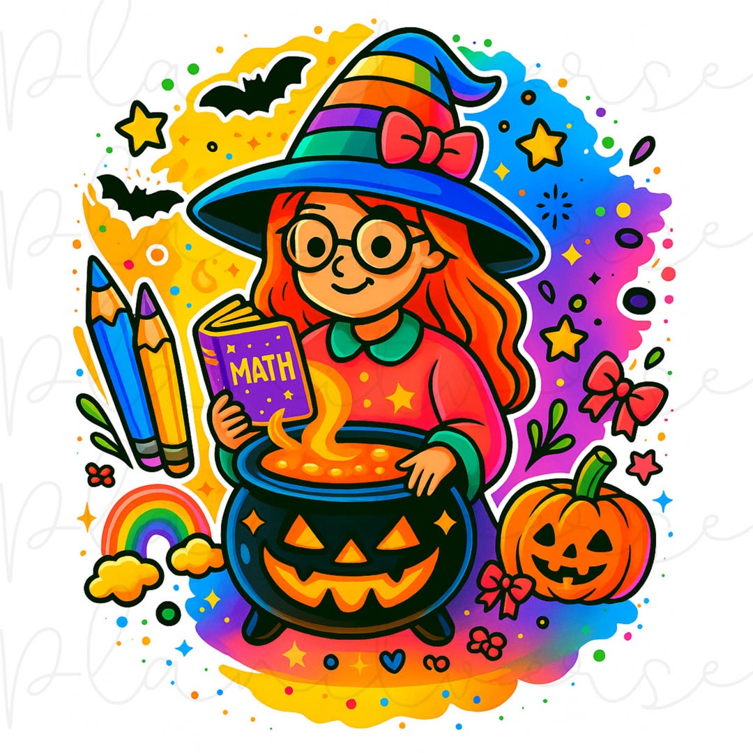 Spooky Teacher PNG, Halloween PNG, Teacher Png, Cute Witch PNG, Spooky ...