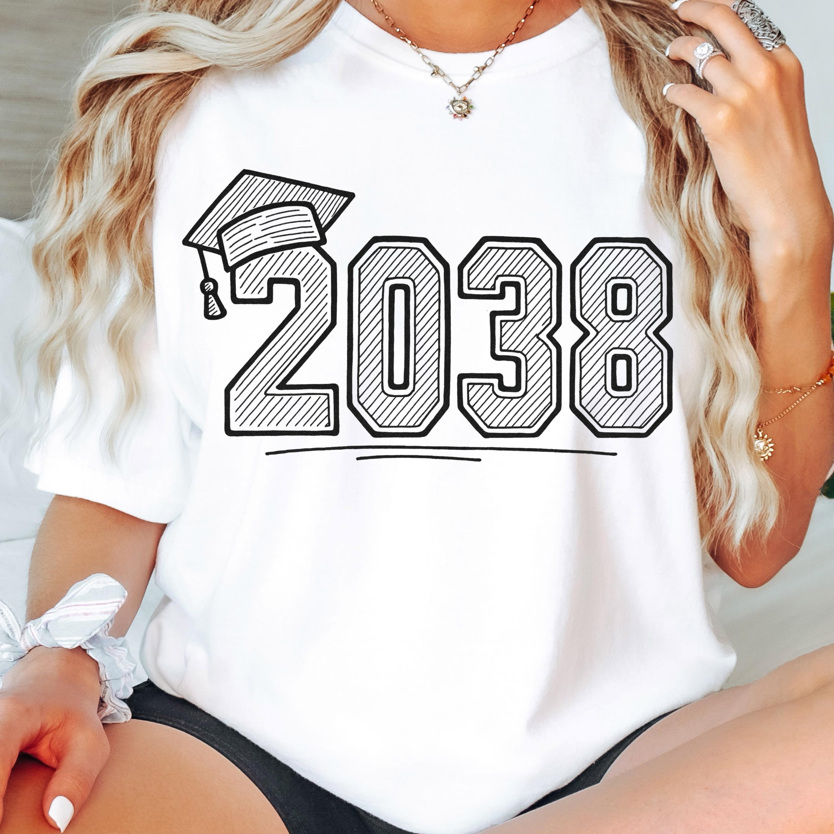 Class of 2038 PNG, First Day of School, Class of 2038, 1st Day of ...