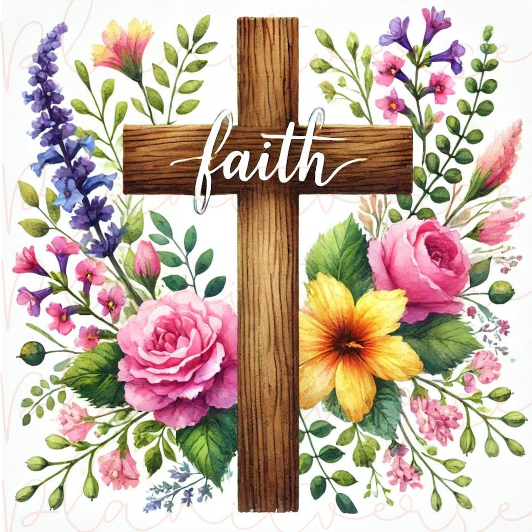 Faith Cross PNG, Christian PNG, Jesus Cross PNG, Sublimation Faith ...