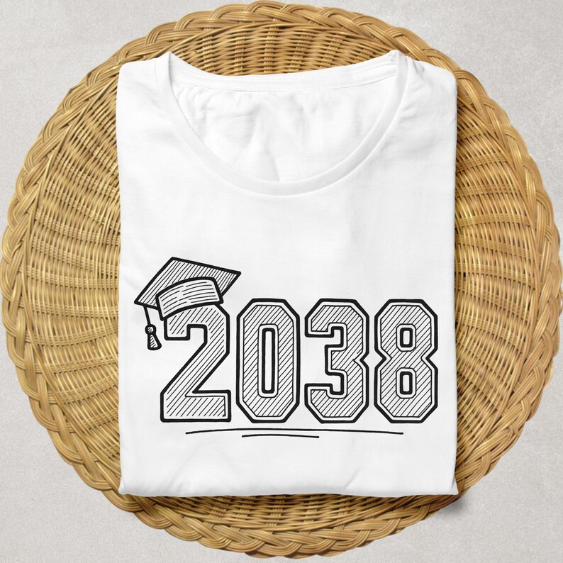 Class of 2038 PNG, First Day of School, Class of 2038, 1st Day of ...