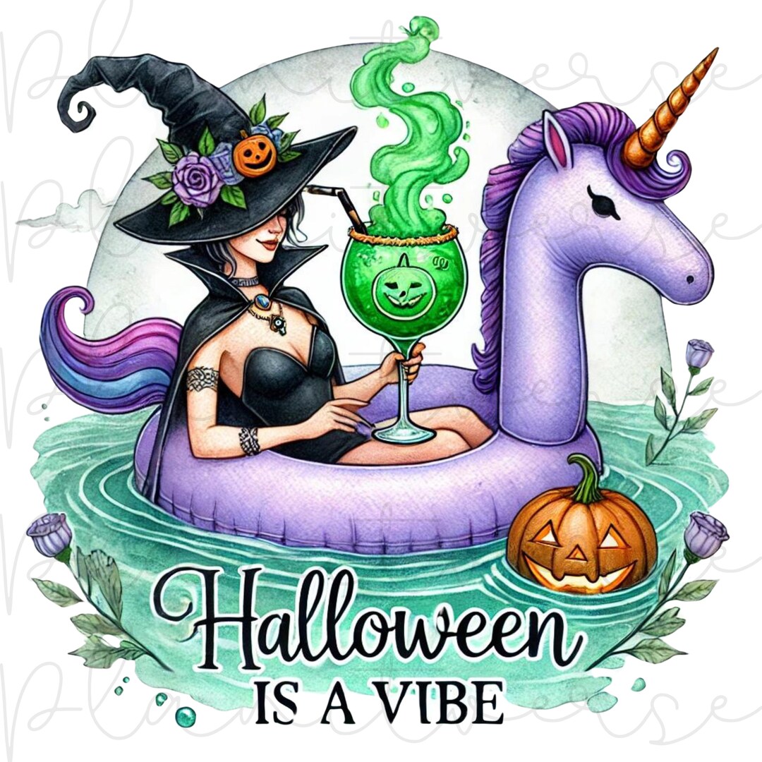 Halloween is a Vibe PNG, Halloween Witch, Momma Pumpkin Png, Halloween Png, Cute Summerween ...