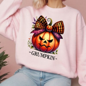 Grumpkin the Pumpkin PNG, Retro Halloween PNG, Coquette PNG ...