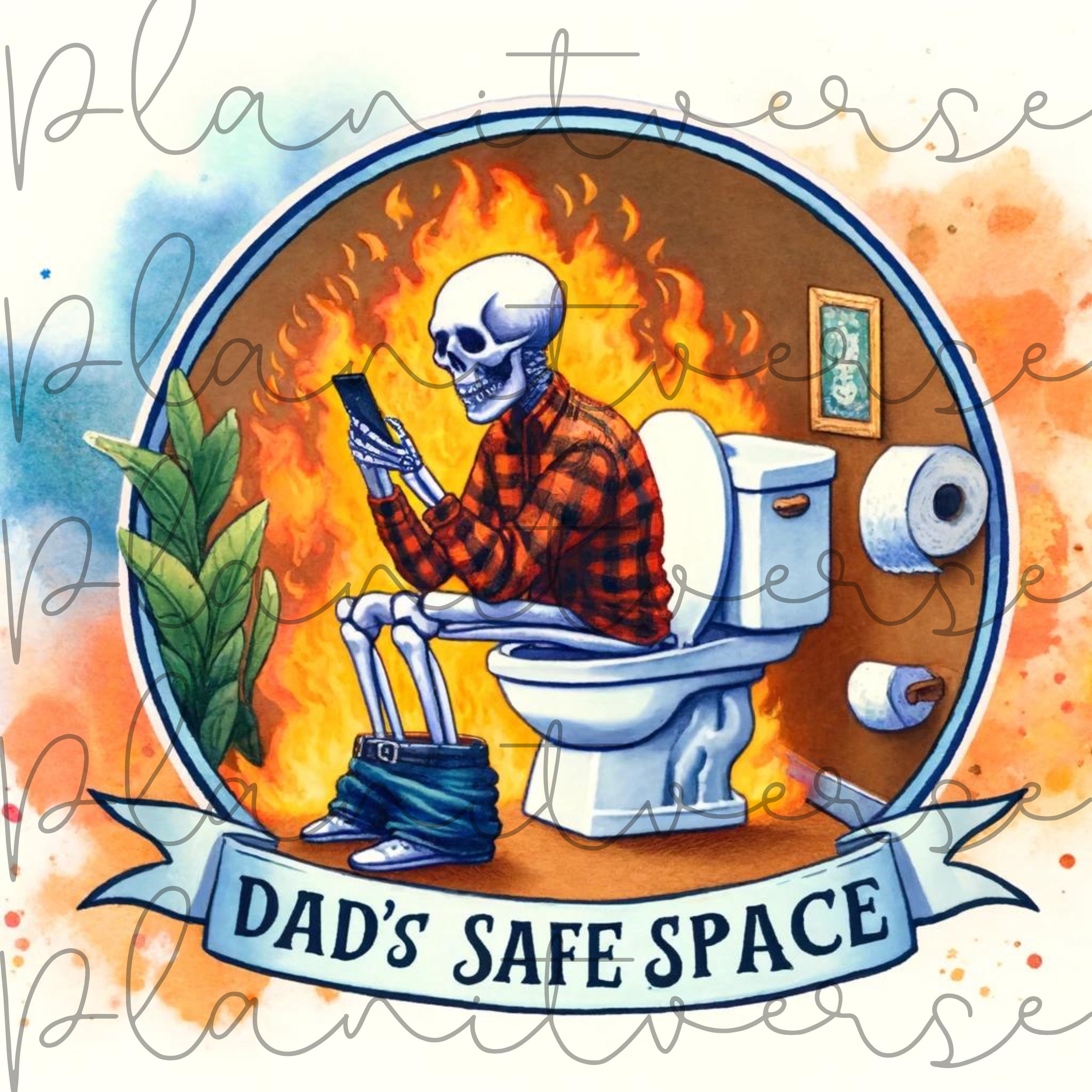 Dad's Safe Space PNG, Dad PNG, Fathers Day Png, Daddy Png, Gift for Dad ...