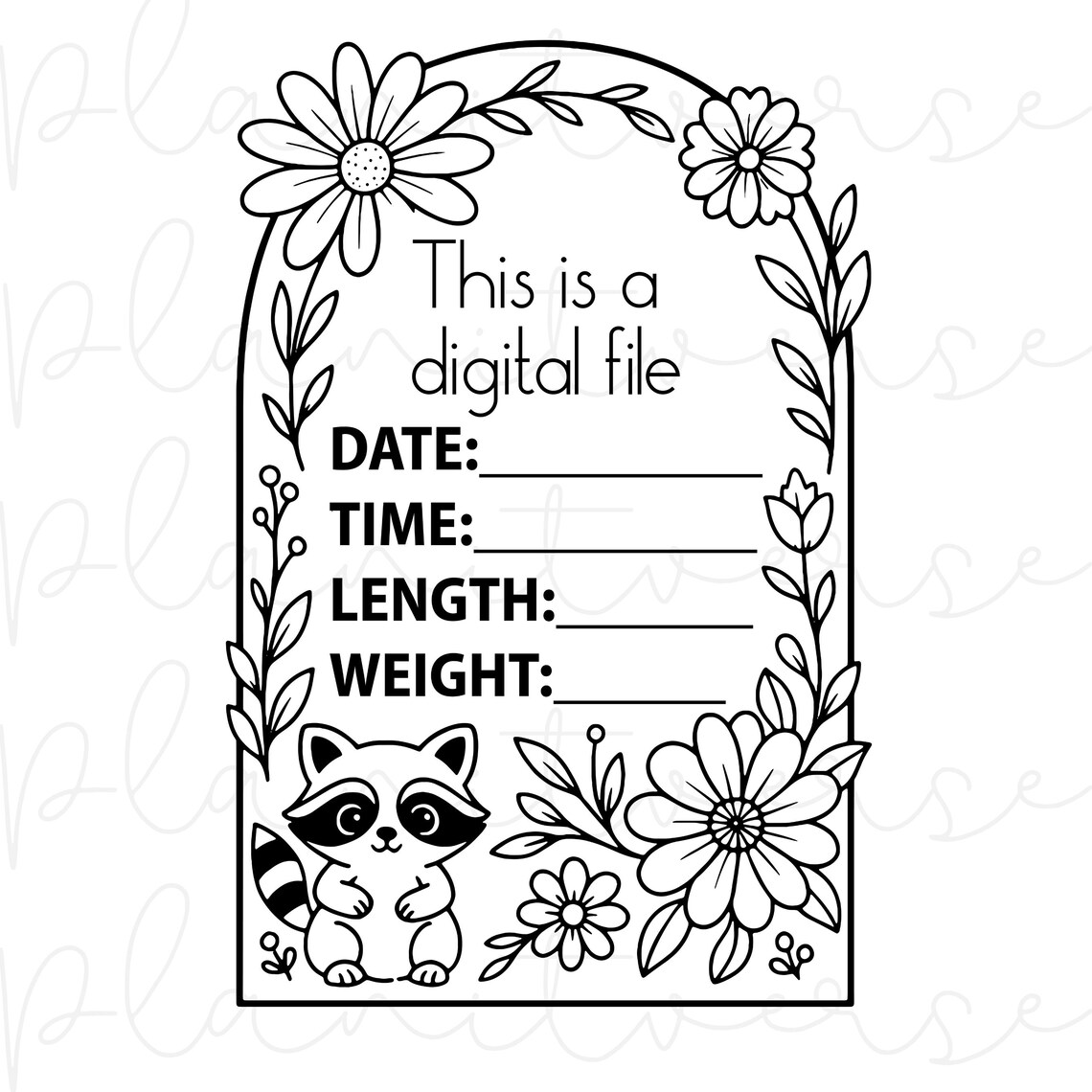 SVG Baby Birth Stat Laser Files, Baby Announcement SVG, Birth Stats ...