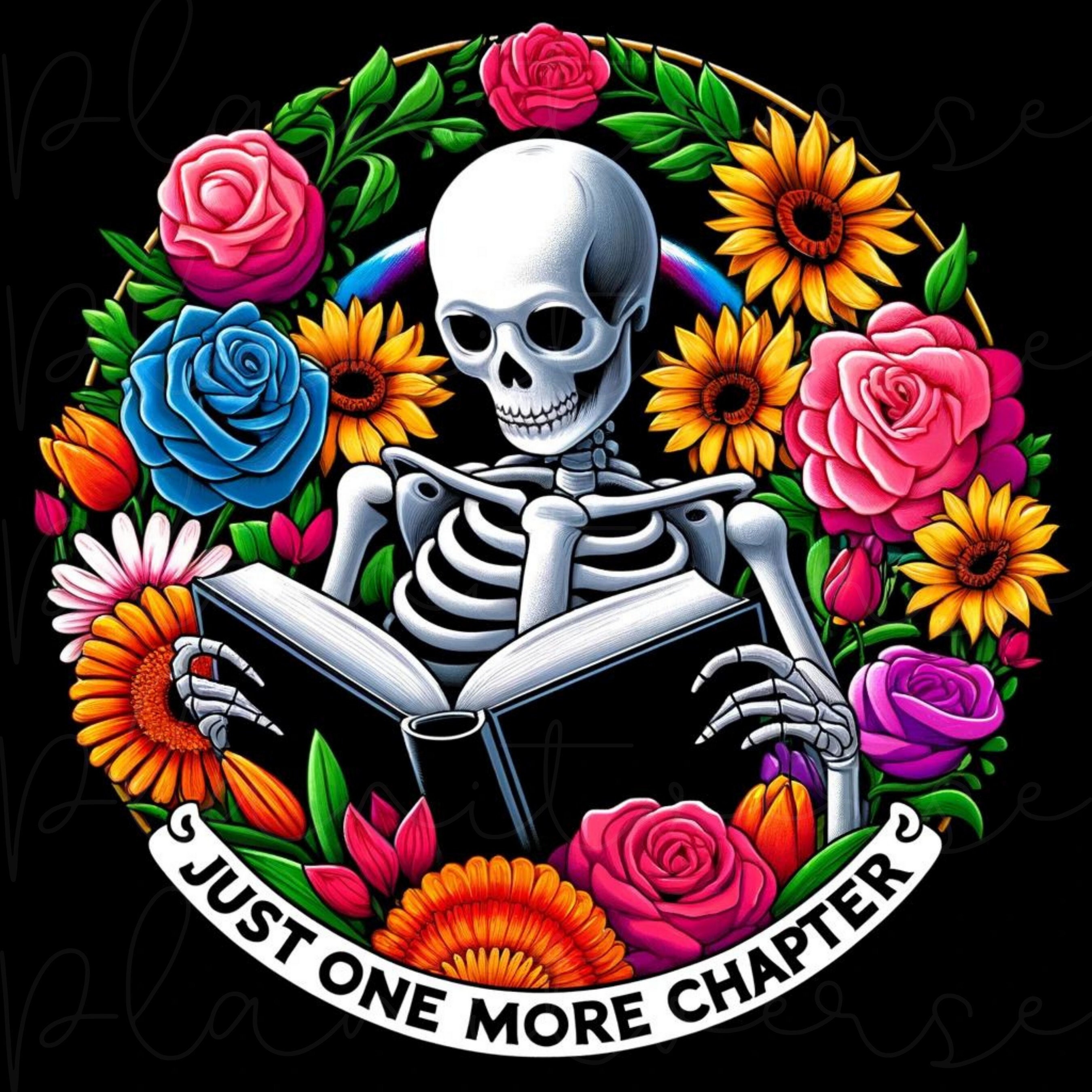 Just One More Chapter PNG, Book Lover Gifts, Read More Books PNG ...