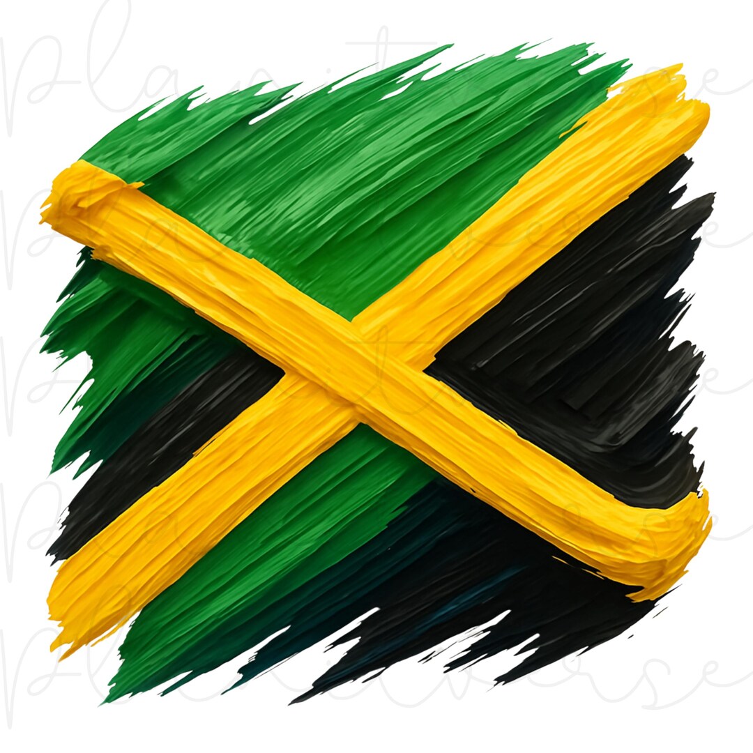 Jamaica, Jamaican Flag Paint, Music Bob Marley, Juneteenth PNG, Jamrock ...