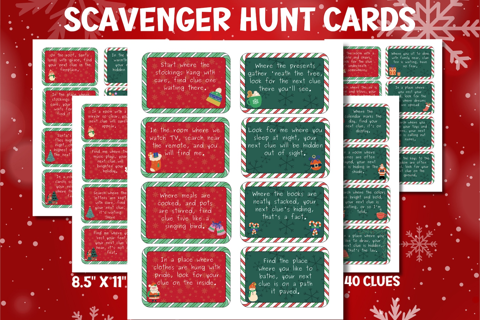 Scavenger Hunt Clues, Indoor Scavenger Hunt, Scavenger Hunt Christmas ...