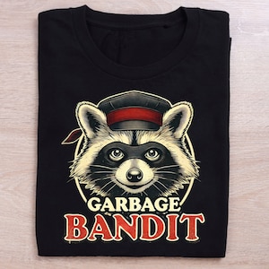 Garbage Bandit Raccoon PNG, Vintage Style Garbage Bandit Raccoon, Funny ...