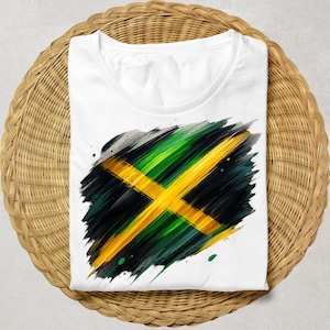 Jamaican Flag PNG, Jamaica Png, Paint Png, Brushstroke Png, Jamrock PNG ...