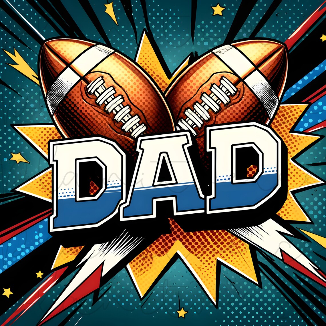 Dad PNG, Football Png, Football Dad, Fathers Day PNG, Daddy PNG, Gift ...