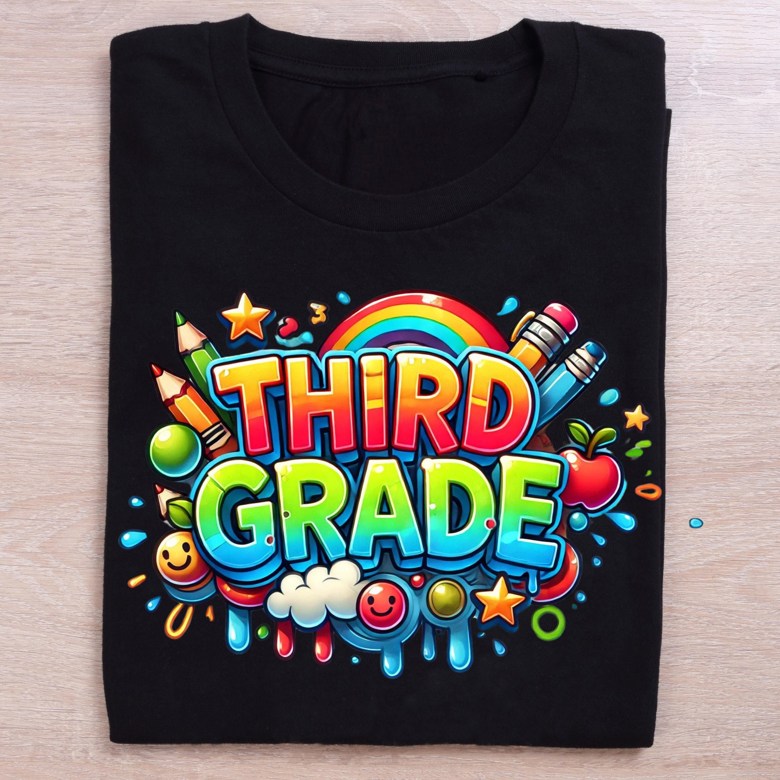 Third Grade PNG, Third Grade Teacher Shirt, Back to School PNG, Teacher ...