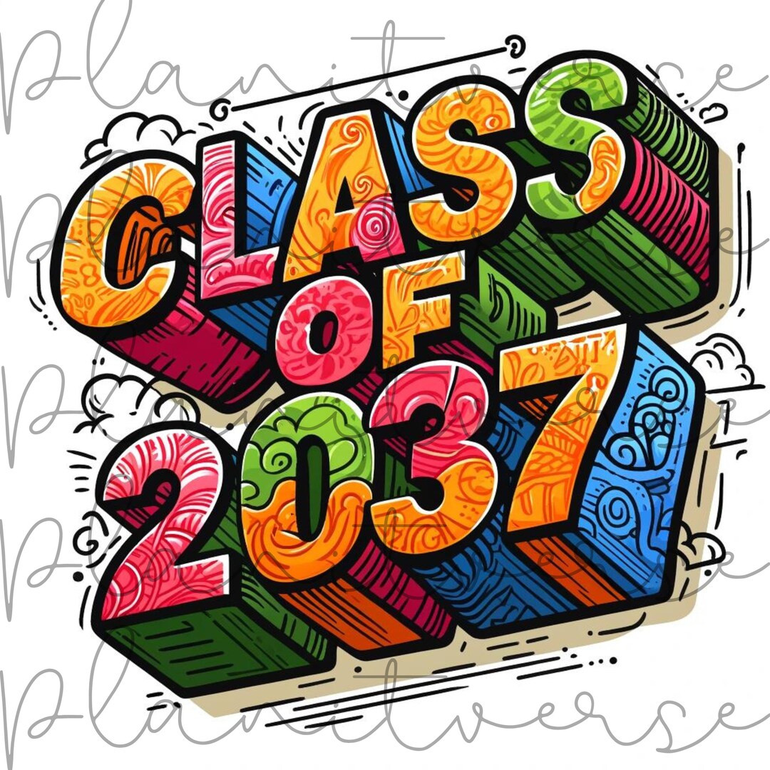 Class of 2037 PNG, First Day of School, Class of 2037, 1st Day of ...