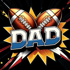 Dad PNG, Football Png, Football Dad, Fathers Day PNG, Daddy PNG, Gift ...