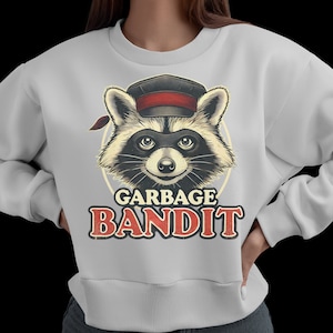 Garbage Bandit Raccoon PNG, Vintage Style Garbage Bandit Raccoon, Funny ...