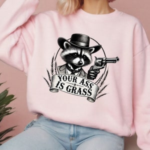 Ihr Esel ist Grass Waschbär PNG, Waschbär im Vintage-Stil, Lustiger ...