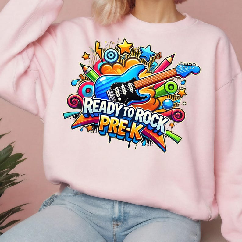 Ready to Rock Pre K, Pre K PNG, Ready to Rock Png, Back to School Png ...