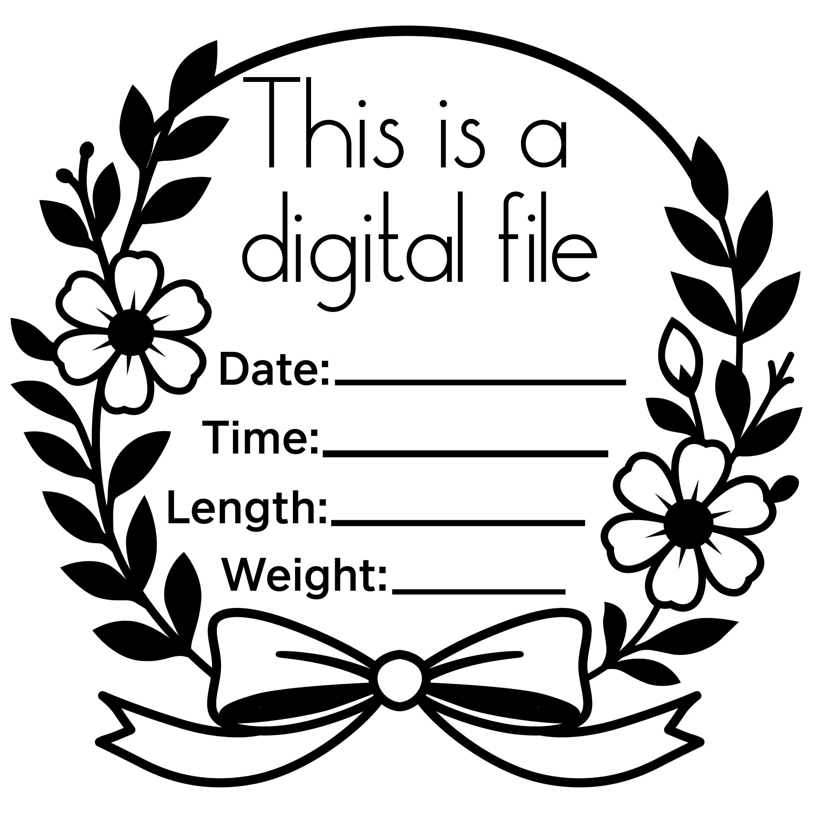 SVG Baby Birth Stat Laser Files, Baby Announcement SVG, Birth Stats ...