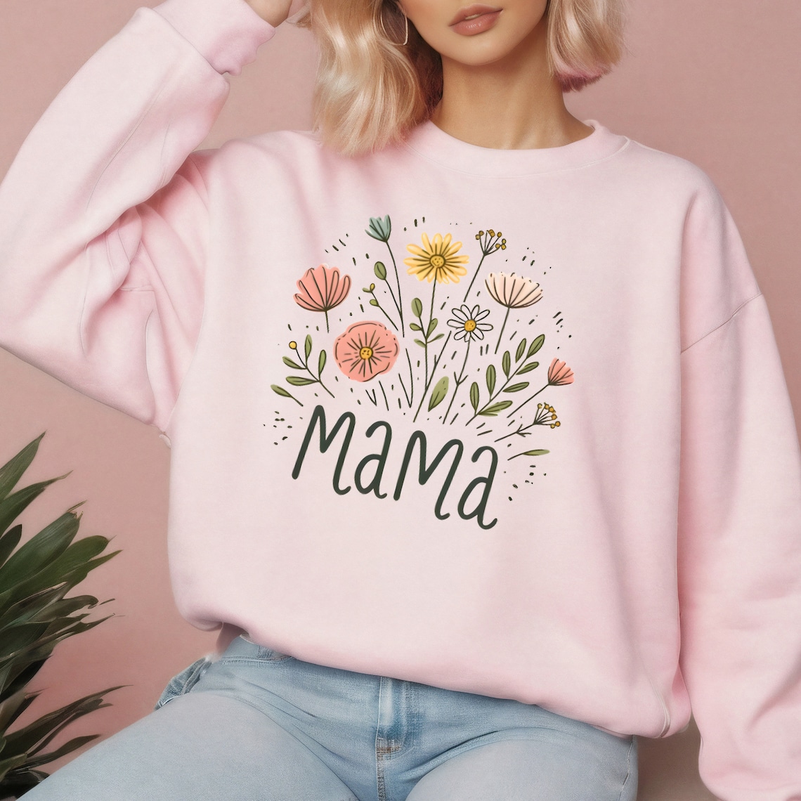 Mama PNG, Mothers Day PNG, Mama PNG, Floral Png, Flower Png, Gift for ...
