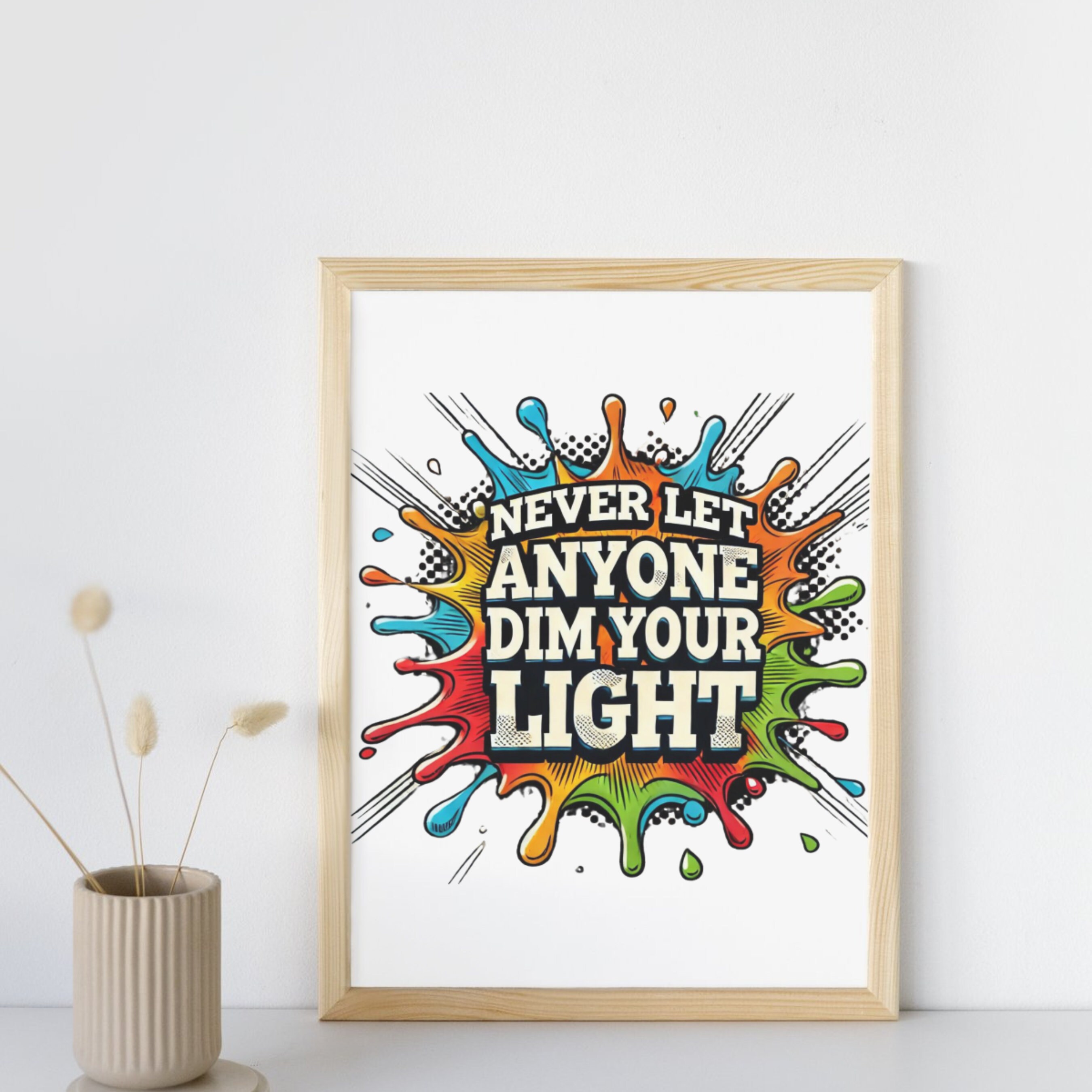 Never Let Anyone Dim Your Light PNG, Inspirational Sublimation Design ...