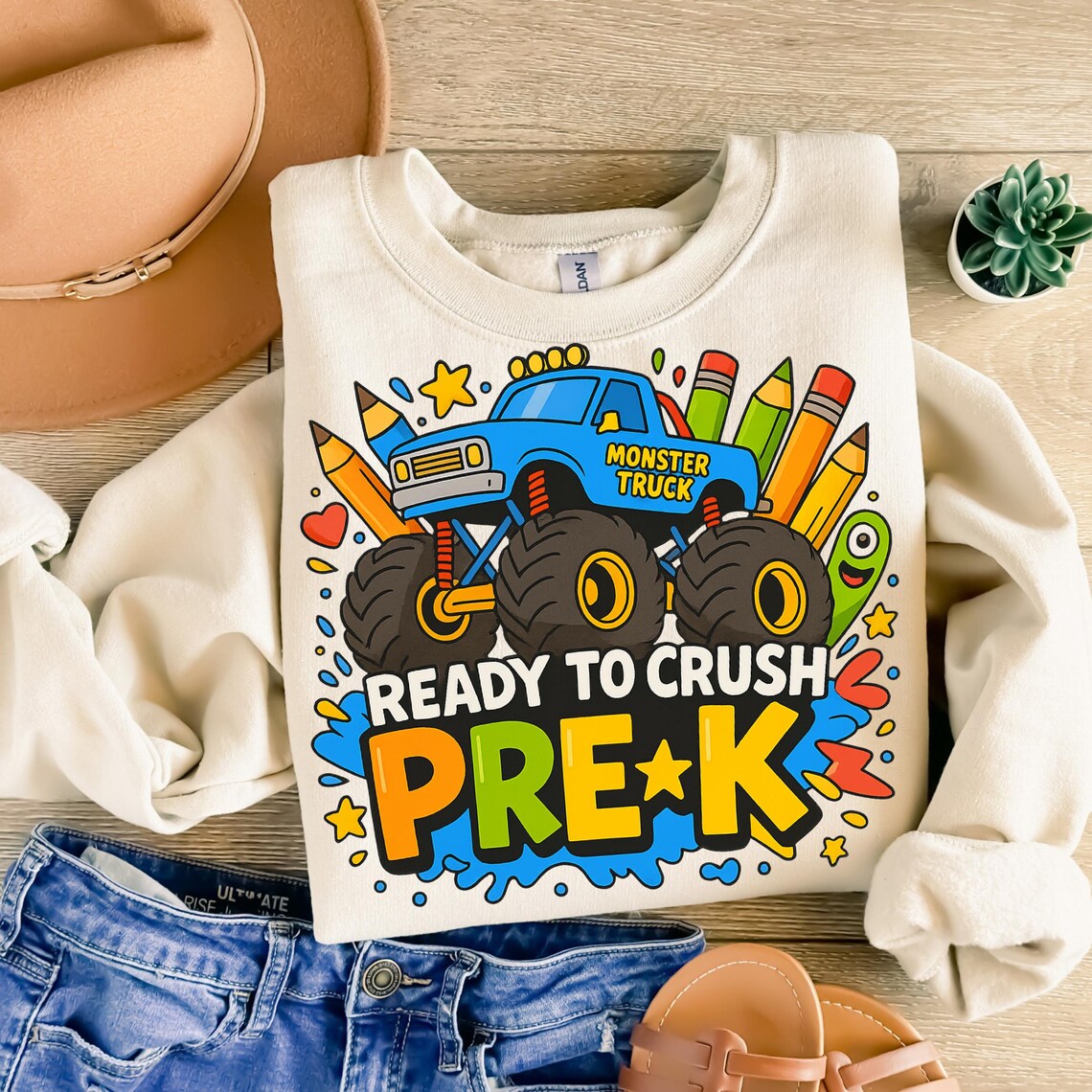 Preschool, Ready to Crush Pre-k Truck PNG, Pre K PNG, Ready to Crush ...