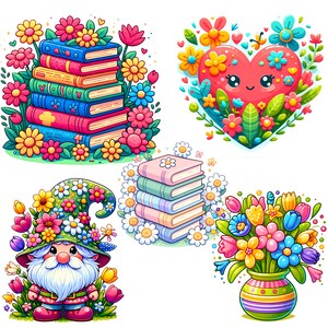 Spring Clipart Bundle, Spring Clip Art, Cute Spring Clipart, Spring PNG ...