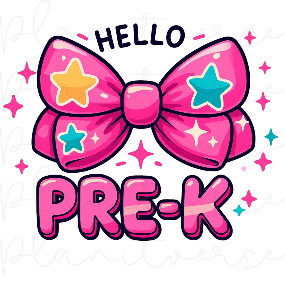 Hello Pre-k PNG, Pre-k PNG, Miss Pre-k Png, Back to School Png, First ...