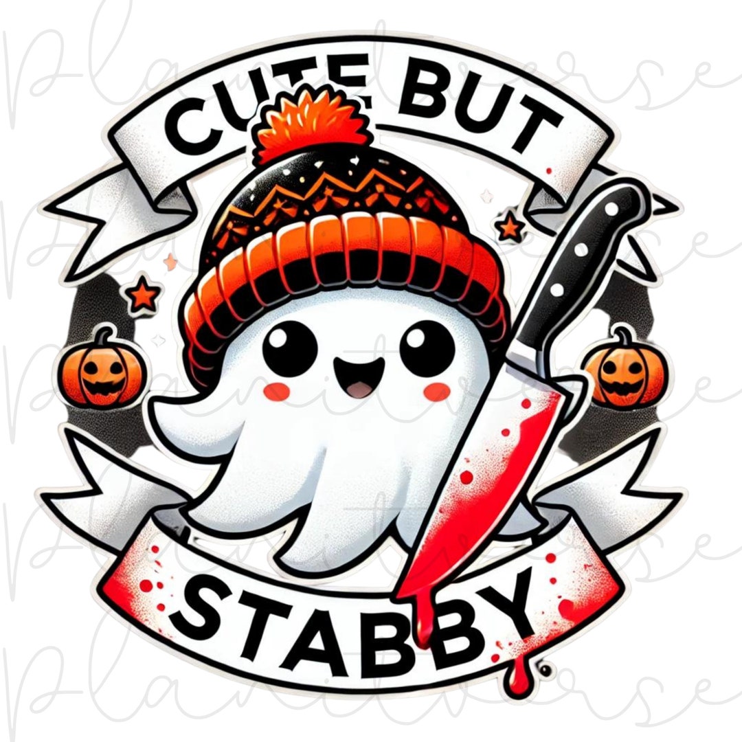 Cute but Stabby PNG, Halloween PNG, Halloween, Horror Png, Retro Png ...