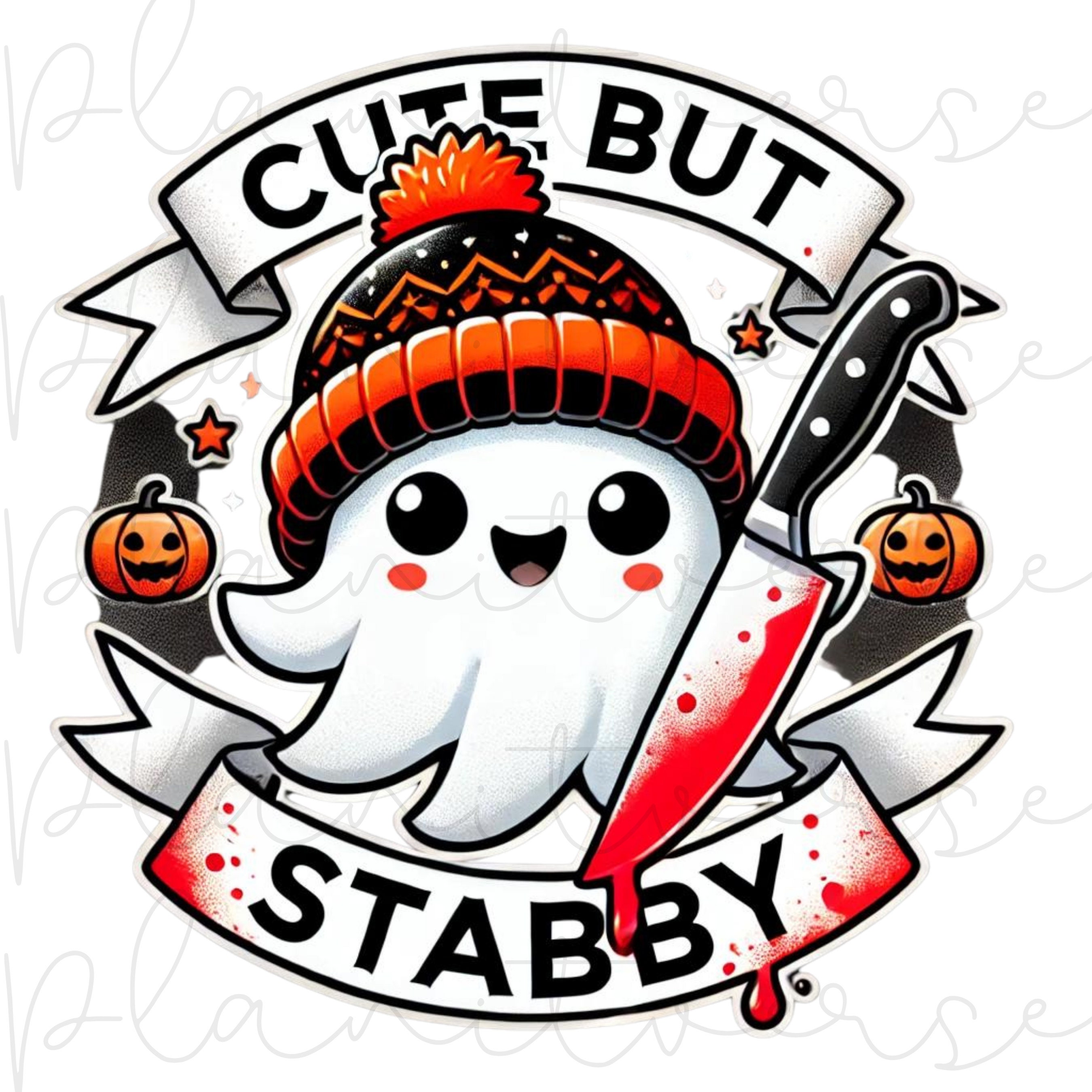 Cute but Stabby PNG, Halloween PNG, Halloween, Horror Png, Retro Png ...