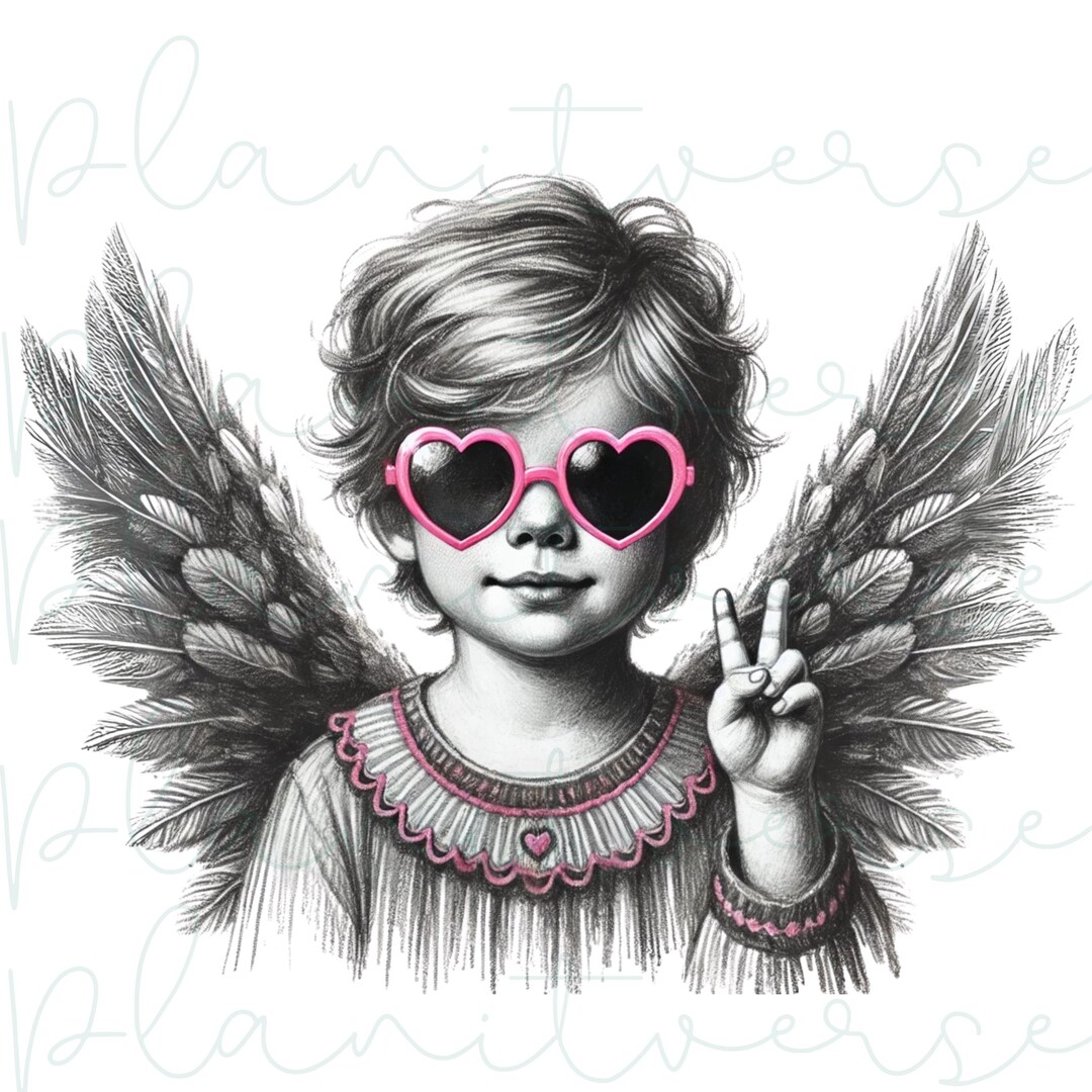 Valentine's Day PNG, Retro Cupid Png, Cupid PNG, Cupid SVG, Valentine's ...