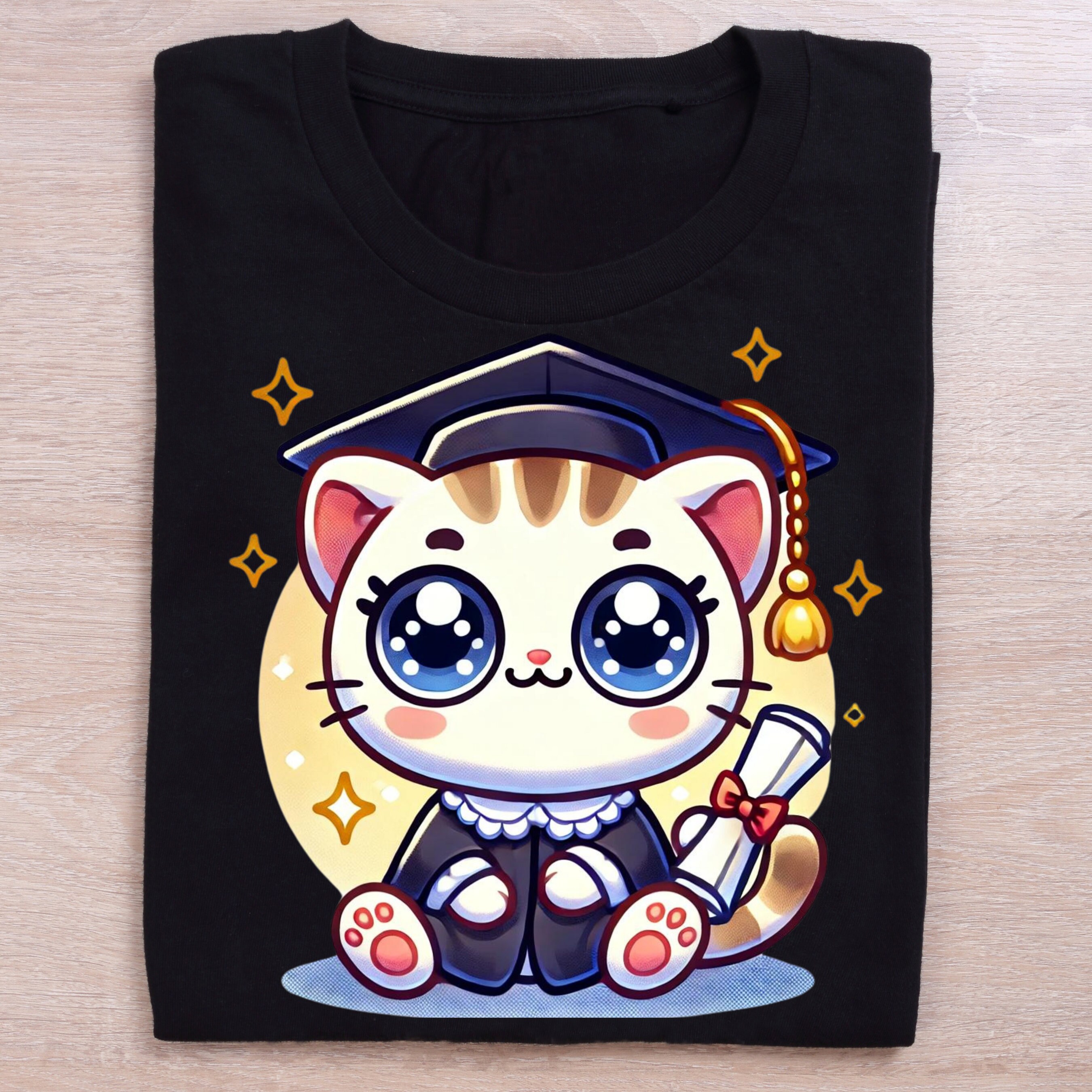 Kawaii Ghost & Kitten Graduate, Gift for Graduate, Graduation Gifts ...