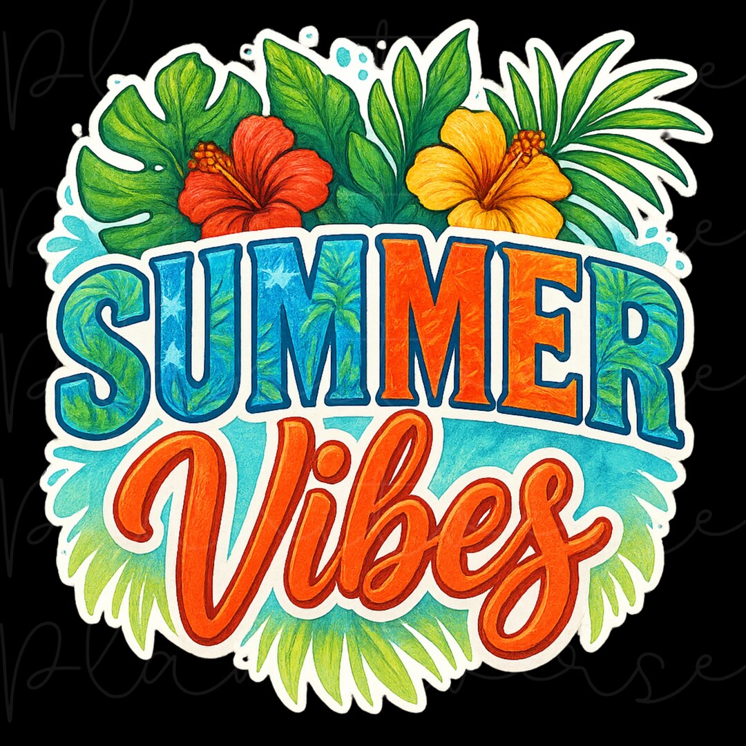 Summer Vibes PNG, Island Png, Summer Png, Trendy Summer Png, Summertime ...
