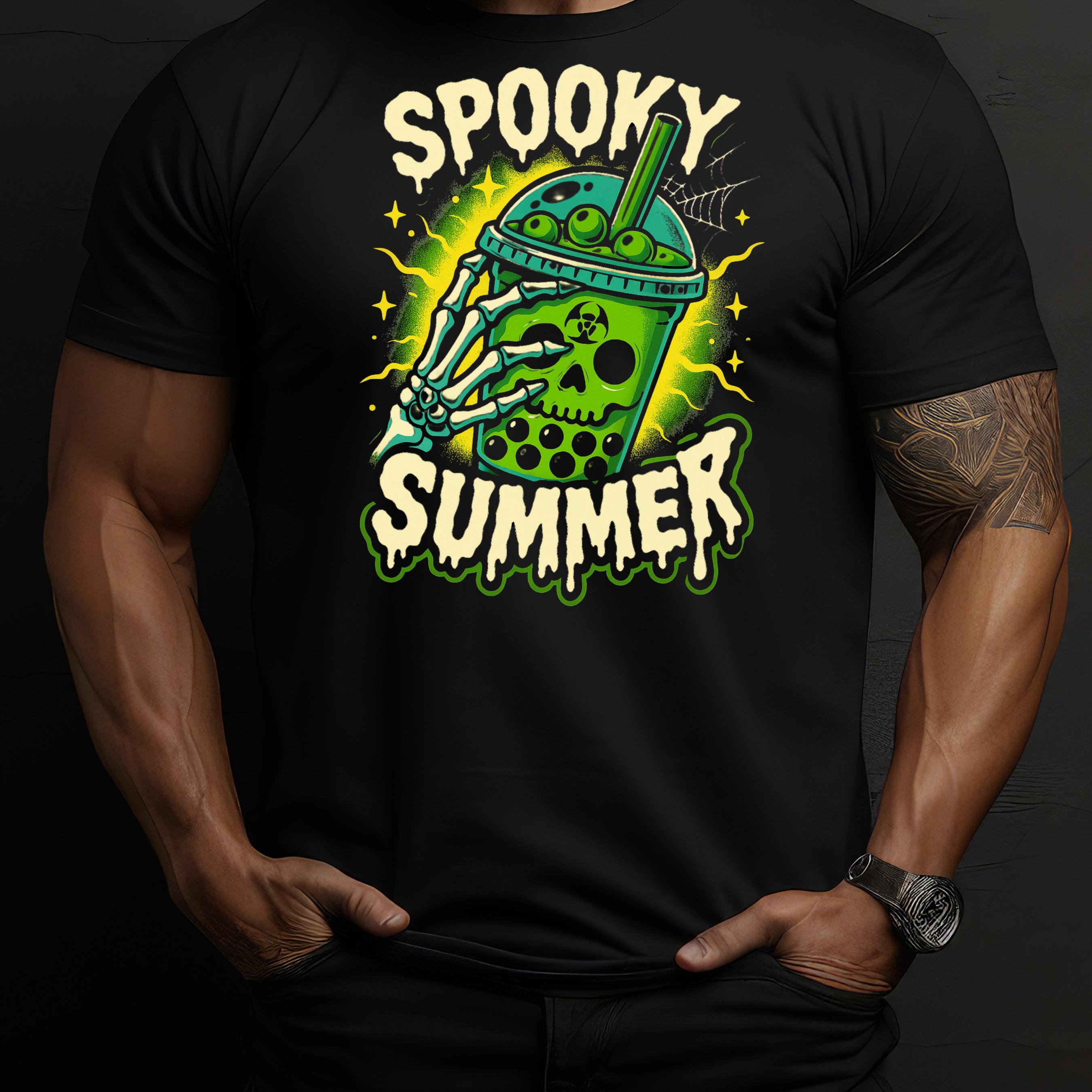 Boba Tea, Halloween PNG, Spooky Summer PNG, Summer Vibes Skeleton ...