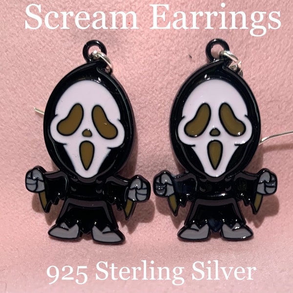 Scream Ghostface Earrings - Etsy